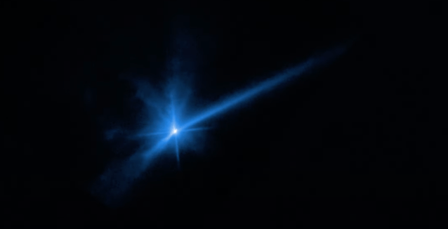 Hubble capta un video de los escombros del impacto de DART - NASA Ciencia