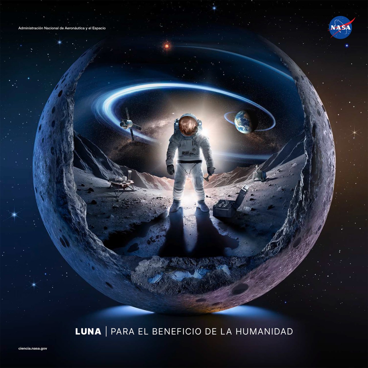 Póster de la serie Exploradores: Luna - NASA Ciencia